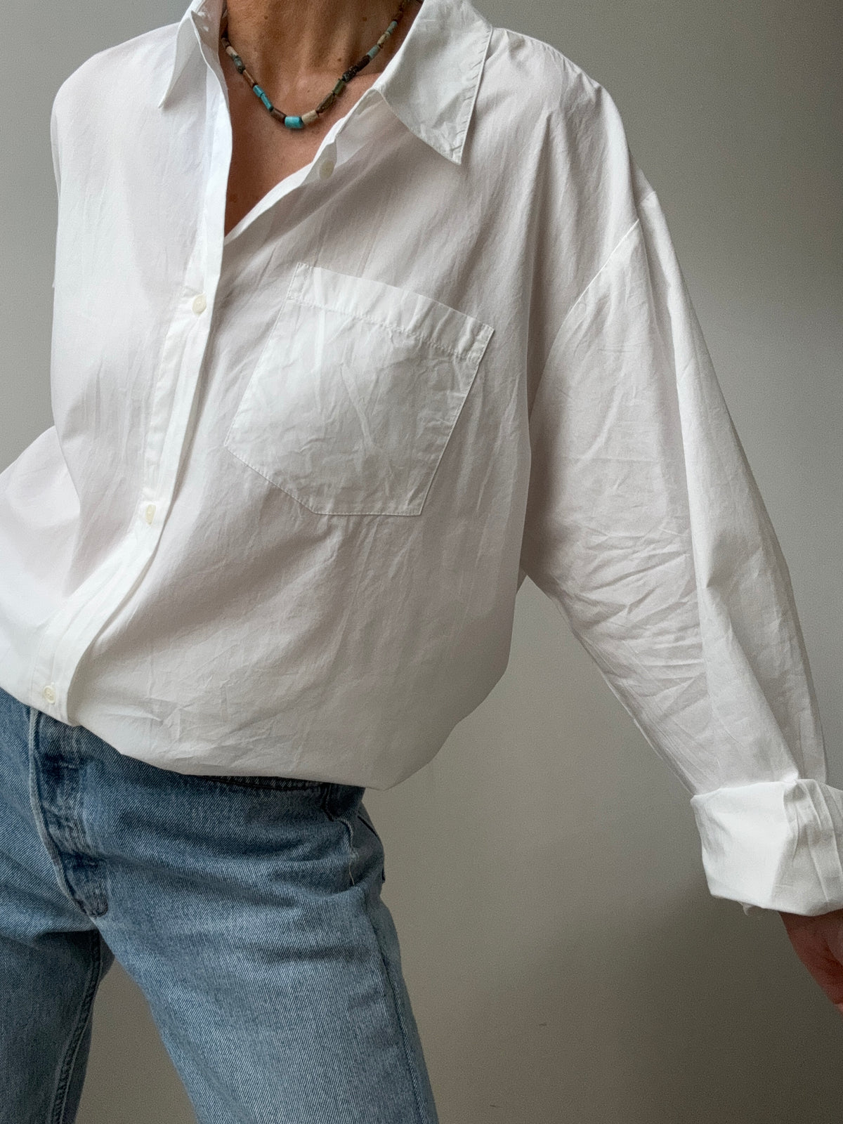 Organic Cotton Edgar Shirt Optic White – Jetsetbohemian